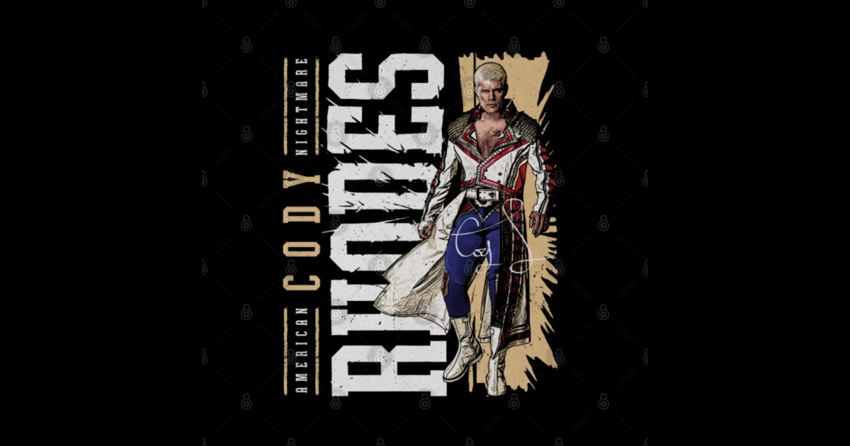 Cody Rhodes Vertical - Cody Rhodes - Sticker | TeePublic