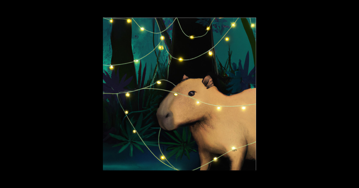 Capybara Happy Bara - Happy Bara - Sticker | TeePublic