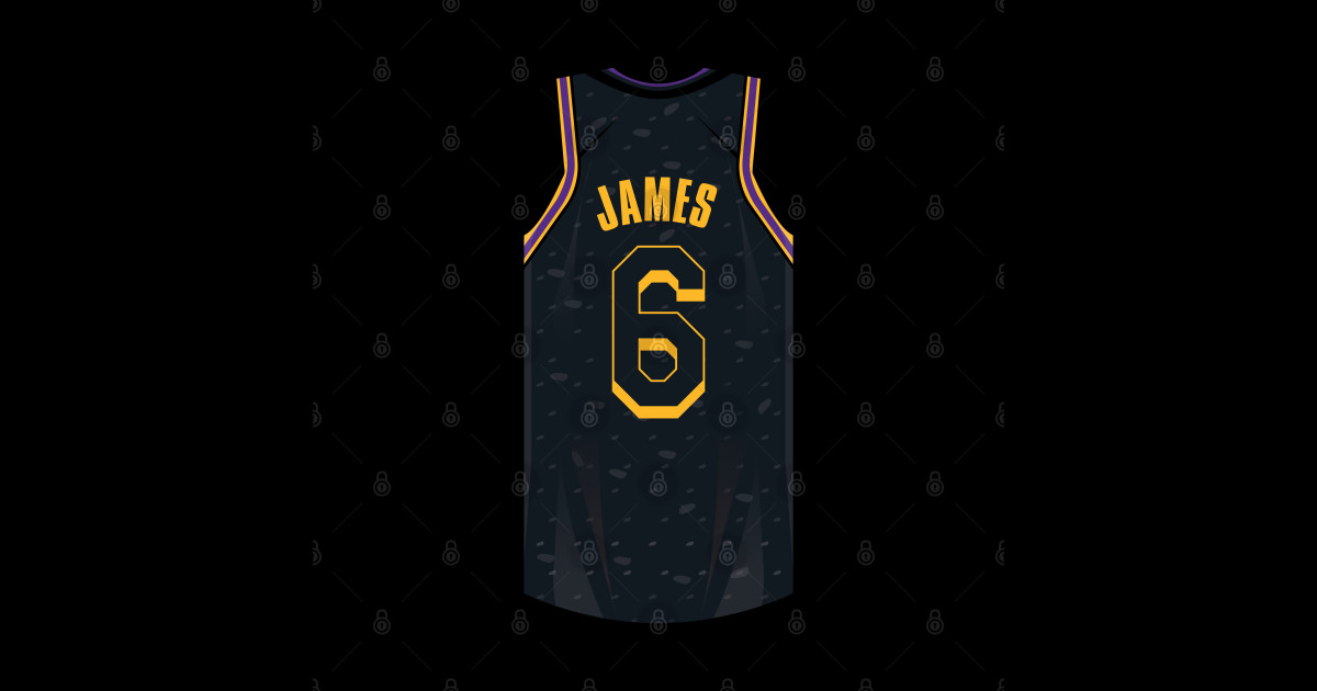 Lebron James Mamba Jersey - Lebron James - Sticker | TeePublic