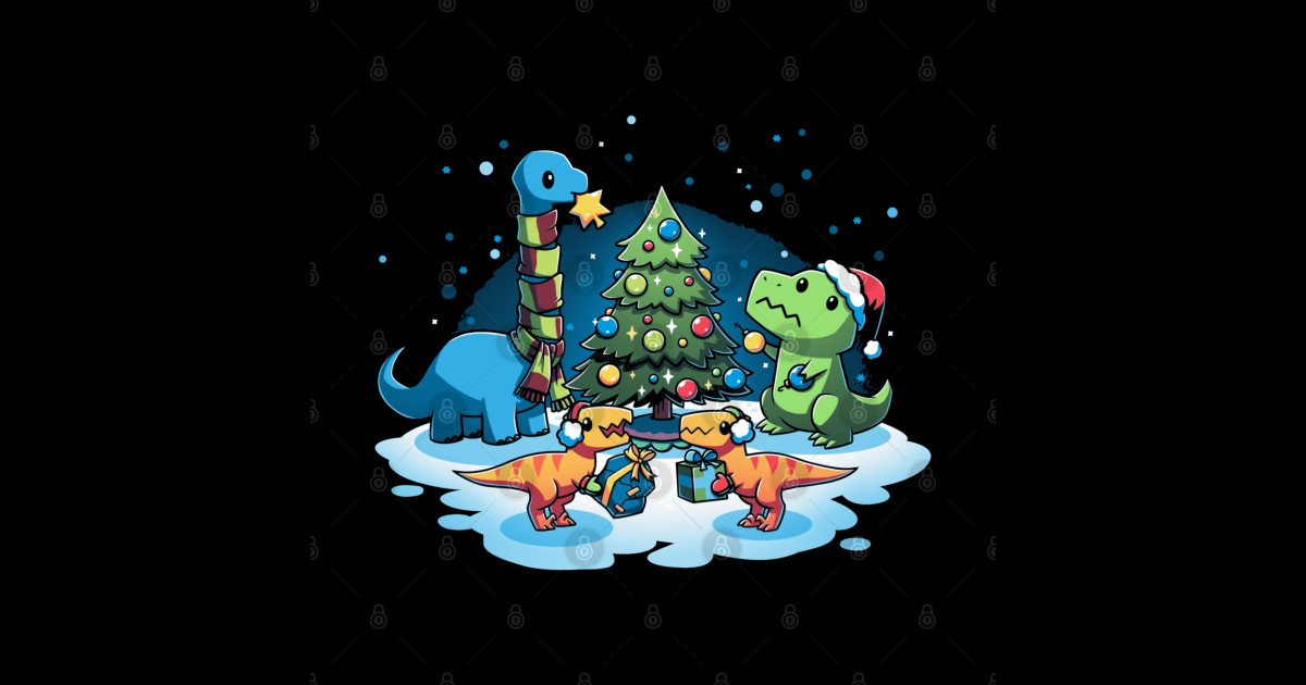 A VERY DINO CHRISTMAS - Christmas - Posters and Art Prints | TeePublic
