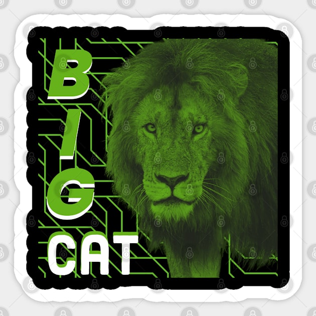 Big Cat Collection - Lion - Sticker | TeePublic