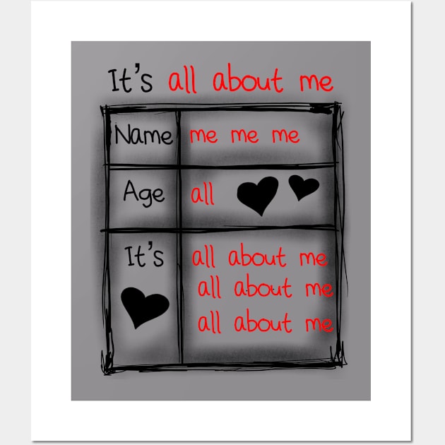 It’s all about me - About Me - Posters and Art Prints | TeePublic