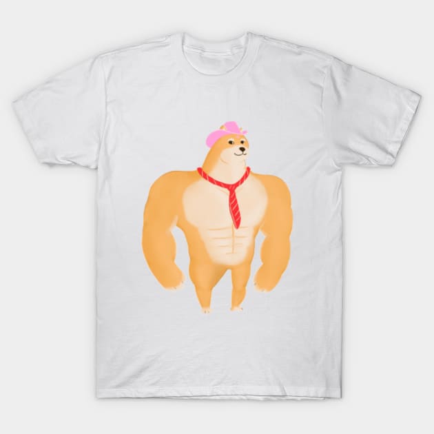 Big Muscle Cheems - Cheems - T-Shirt | TeePublic