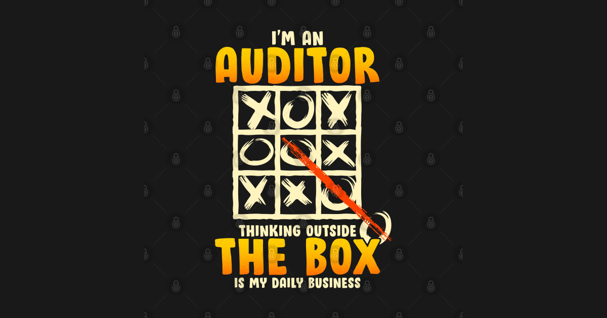 Thinking Outside The Box Funny Auditor Gift Audit Accounting - Auditor ...