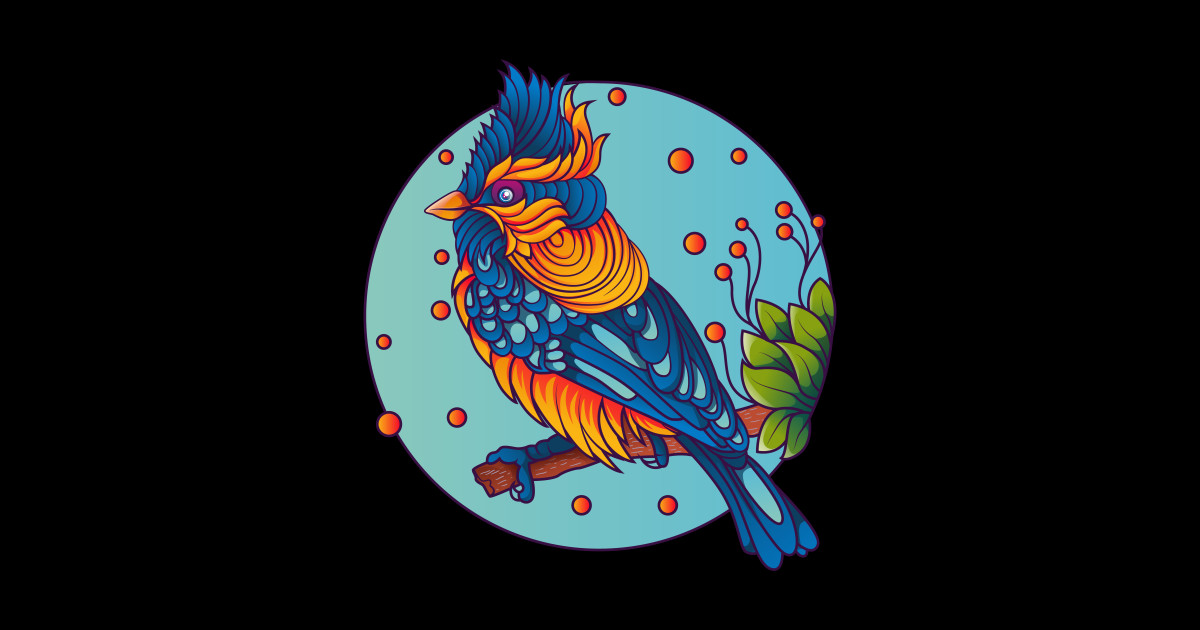 Colorful bird - Colorful Bird - Posters and Art Prints | TeePublic