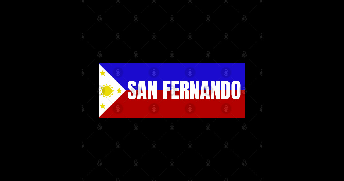 San Fernando City Pampanga in Philippines Flag - San Fernando - Sticker ...