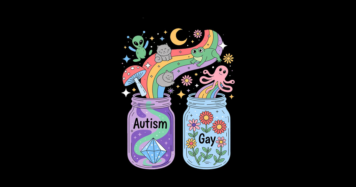 Queer Autism Gay Pride - Queer Autism - Sticker | TeePublic