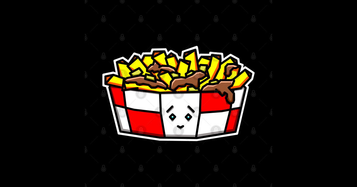 Cute Poutine in a Red and White Checkered Fast Food Box - Canadian Food ...