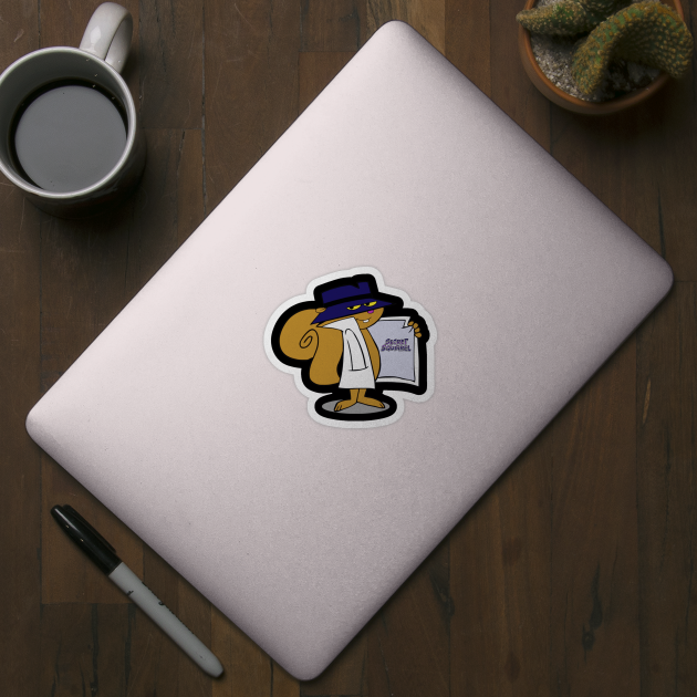 Psst... It's Secret Squirrel - Psst Its Secret Squirrel - Sticker ...