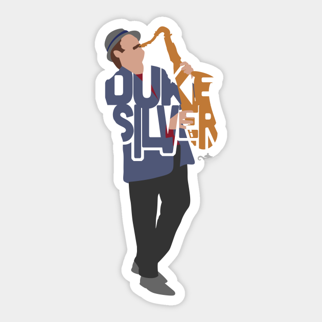 Duke Silver from Parks and Recreation - Duke Silver - Sticker | TeePublic