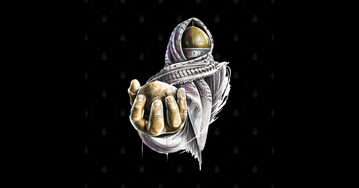 Beautiful Palestinian Art Drawing Al Aqsa Dome of the Rock with ...