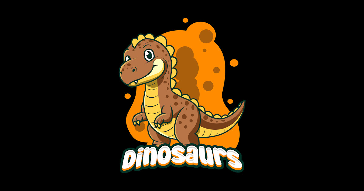 Chibi Dinosaur - Chibi Dinosaur - Sticker | TeePublic