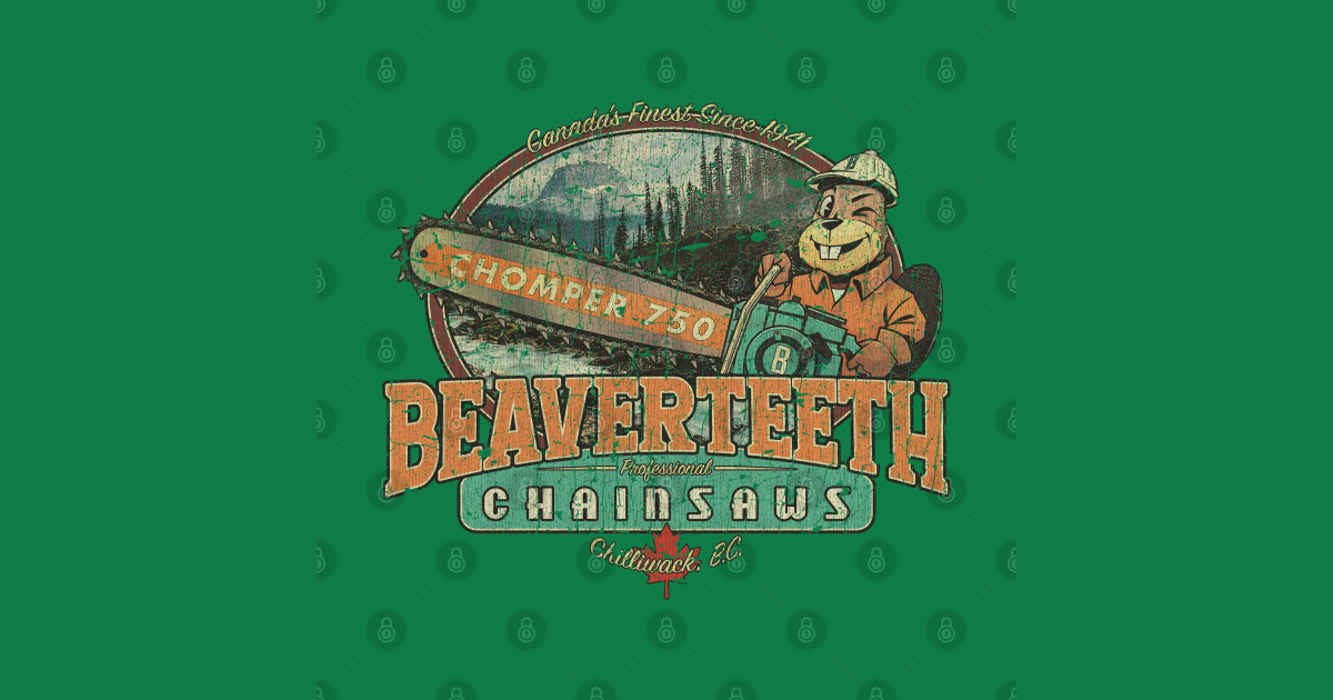 Beaverteeth Chainsaws 1941 - Chainsaw - T-Shirt | TeePublic
