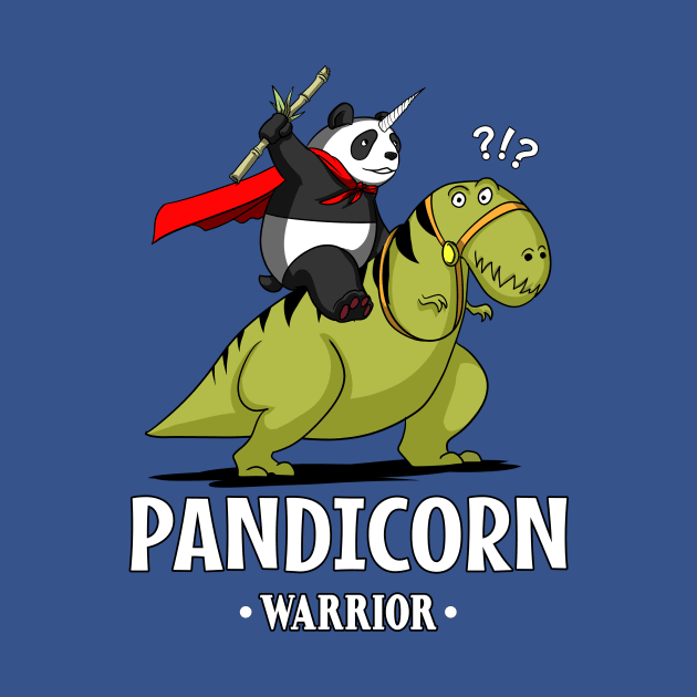 Pandicorn Panda Riding T-Rex Dinosaur - Pandicorn - T-Shirt | TeePublic