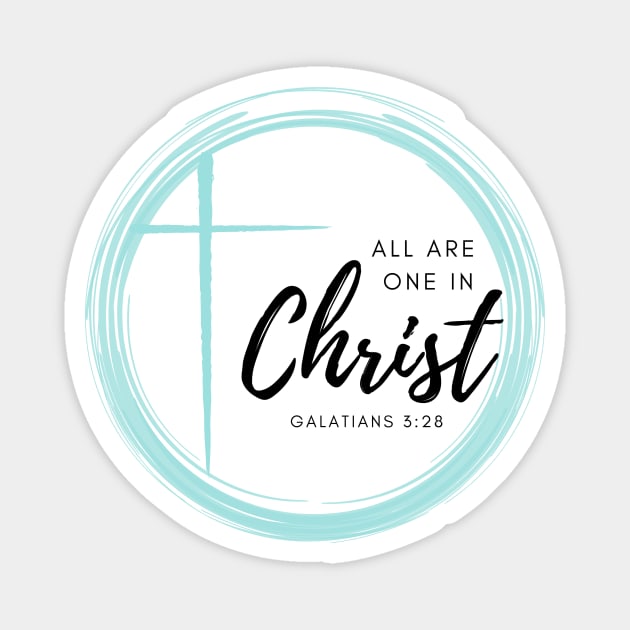 All Are One In Christ Galatians 3:28 Bible Verse Sticker - Bible Verse ...