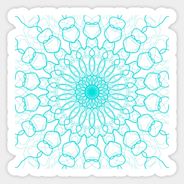 Blue geometric design - Ravenrarities - Sticker | TeePublic