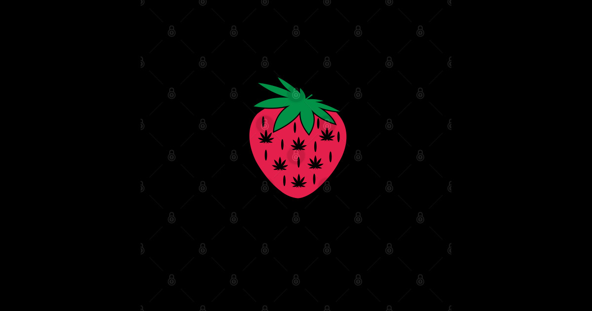 Strawberry Kush - Weed - Sticker | TeePublic