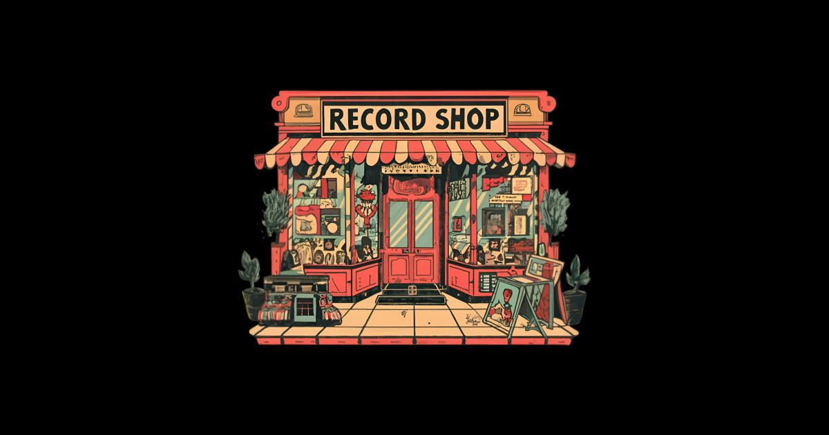 record shop - Record Shop - Sticker | TeePublic