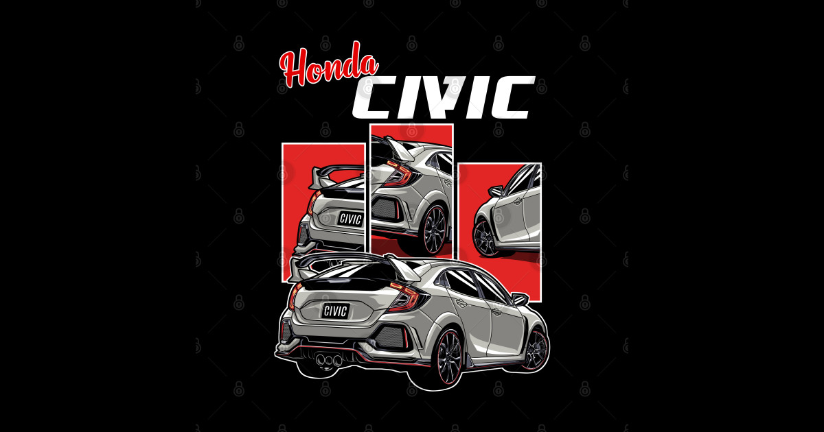 Honda Civic Type R - Civic - Sticker | TeePublic