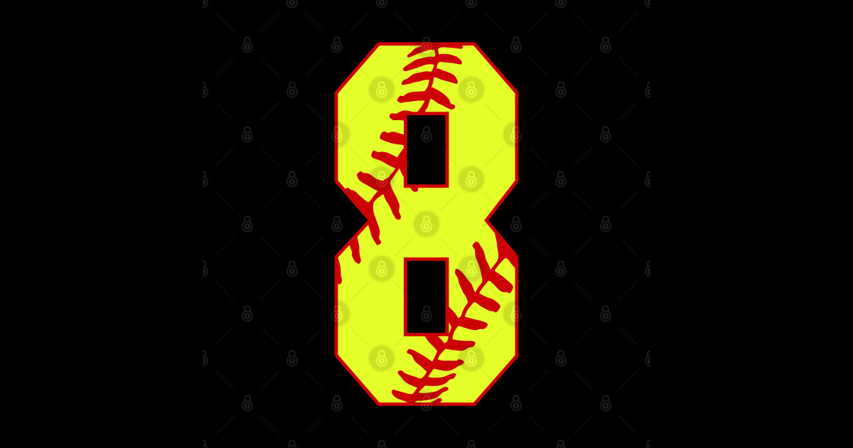 Fastpitch Softball Number 8 #8 Softball Shirt Jersey Uniform Favorite ...