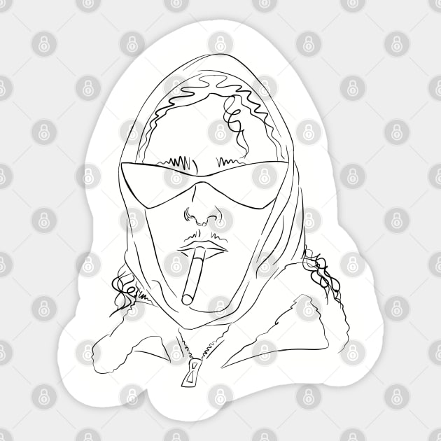 Requested art sample no color - Submitted - Sticker | TeePublic