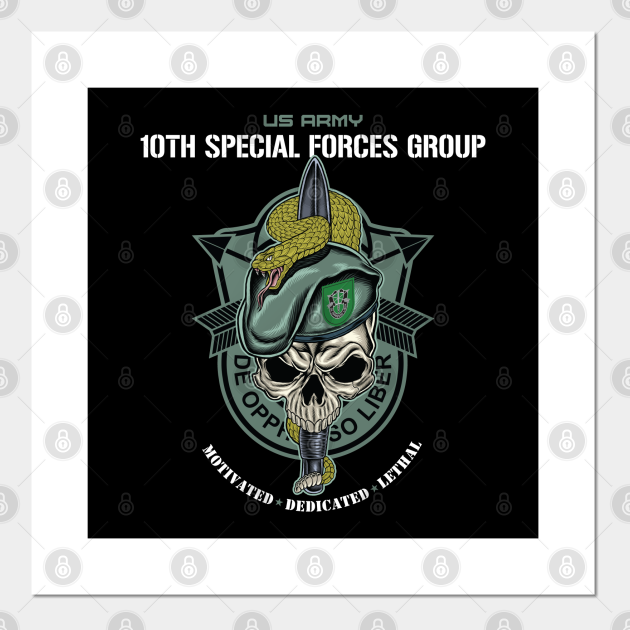 US Army 10th Special Forces Group (10th SFG) - Special Forces - Posters ...
