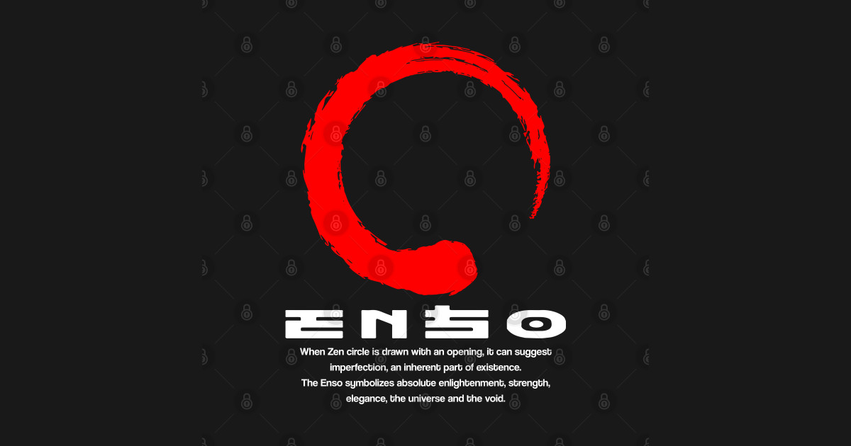 Enso meaning Japanese kanji words character symbol 178 - Enso - T-Shirt | TeePublic