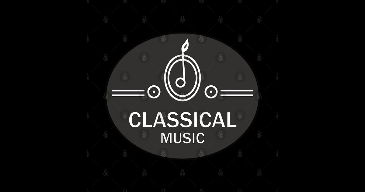 A Modern Classical Music Logo Emblem Degryps Sticker Teepublic