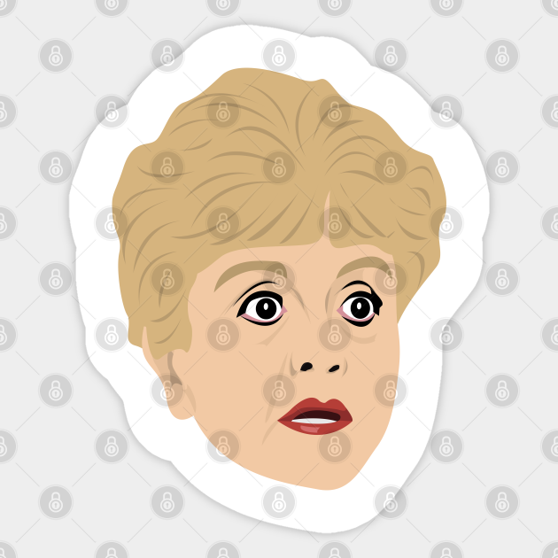 Jessica Fletcher from Murder, She Wrote - Murder She Wrote - Sticker ...