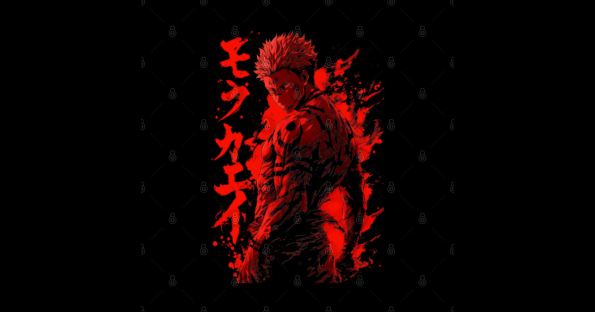 Ryomen Sukuna Dramatic Pose Jujutsu Kaisen - Ryomen Sukuna - Sticker ...