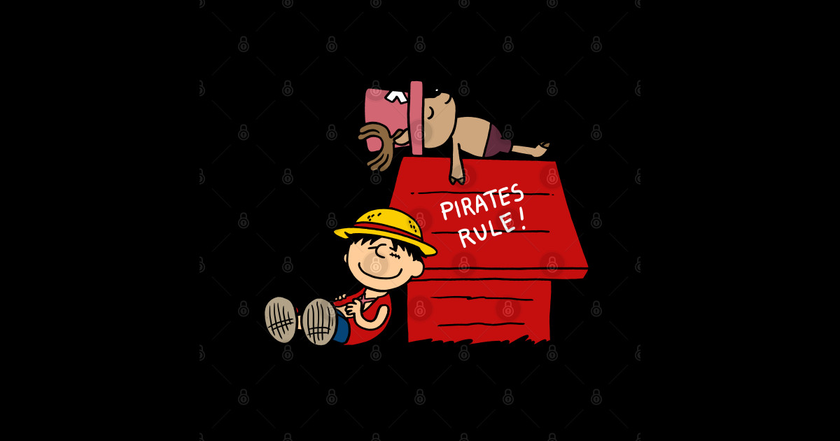 Funny Cute Pirate Anime Parody Cartoon - Anime - Sticker | TeePublic
