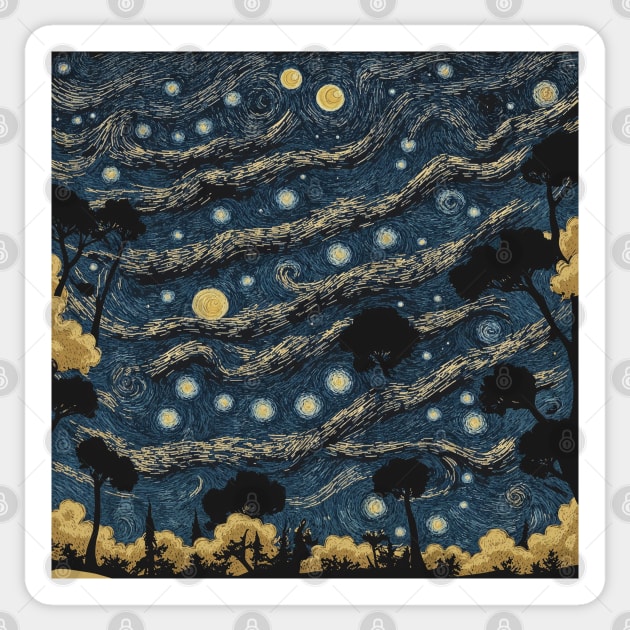 Van Gogh Starry Night Inspired – Artistic Night Sky - Starry Night ...