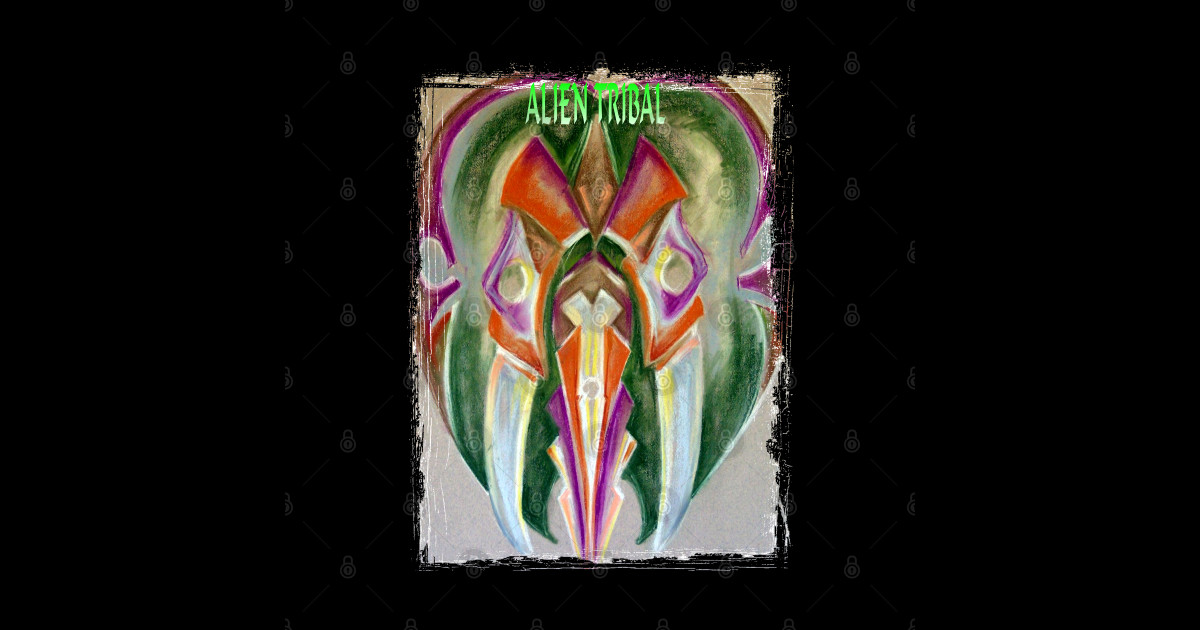 Alien Tribal 2 - Ethnic - Sticker | TeePublic