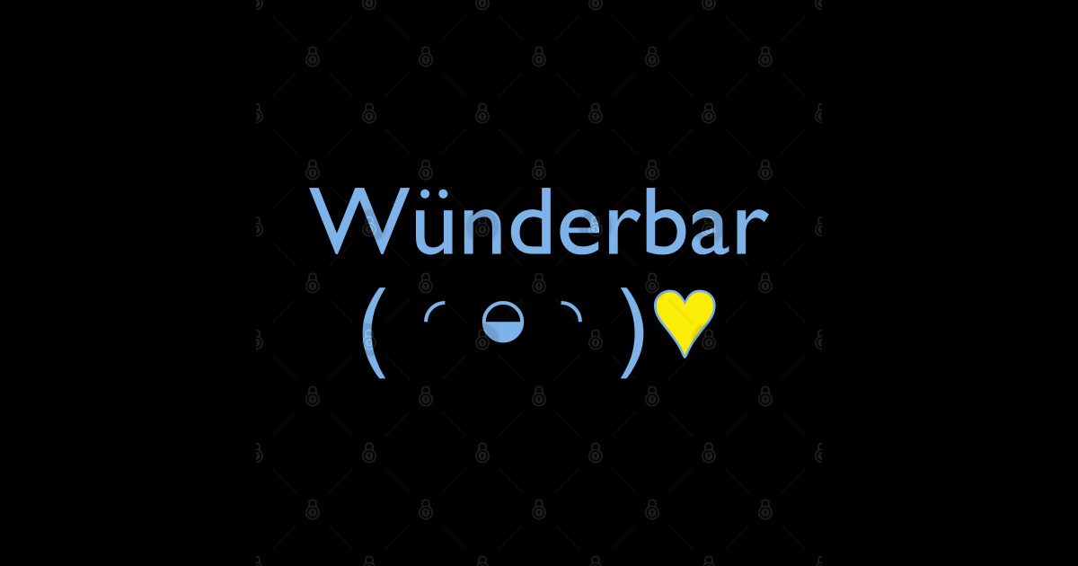 wunderbar - Wunderbar - Sticker | TeePublic