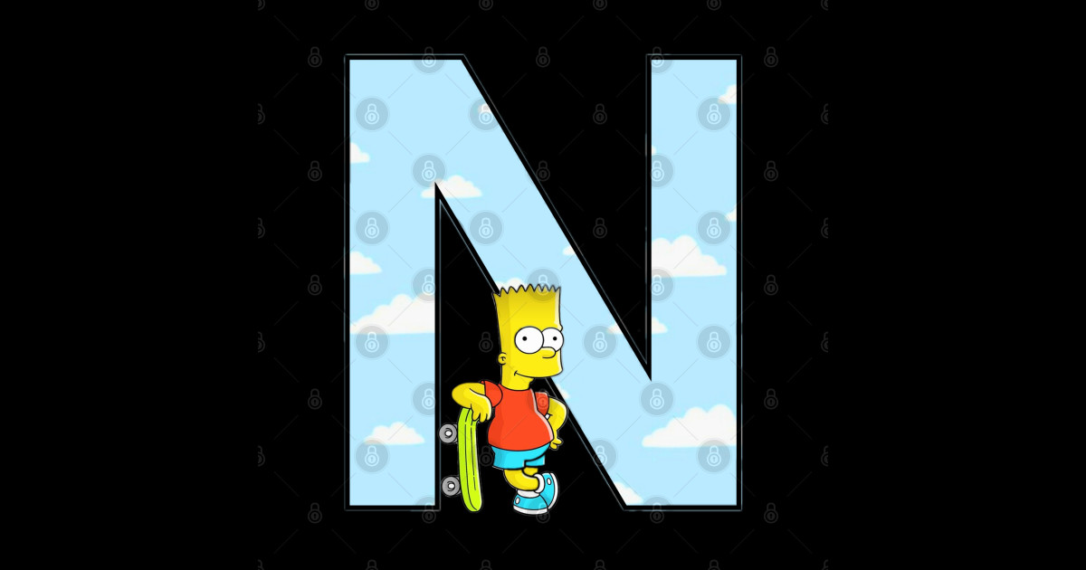 Simpsons letter - Simpsons - Sticker | TeePublic