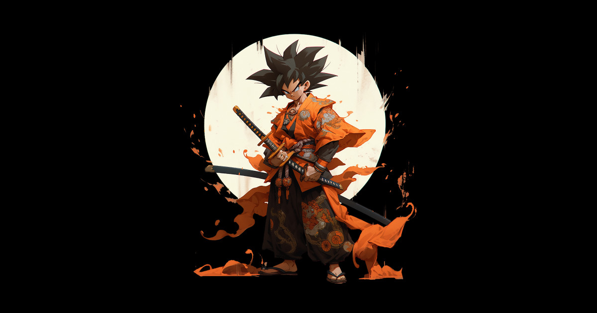 goku samurai - Goku - Sticker | TeePublic