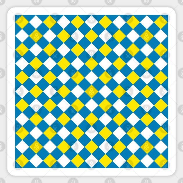 Yellow, Blue and White Flag Kentucky Checkerboard - Yellow Checker ...