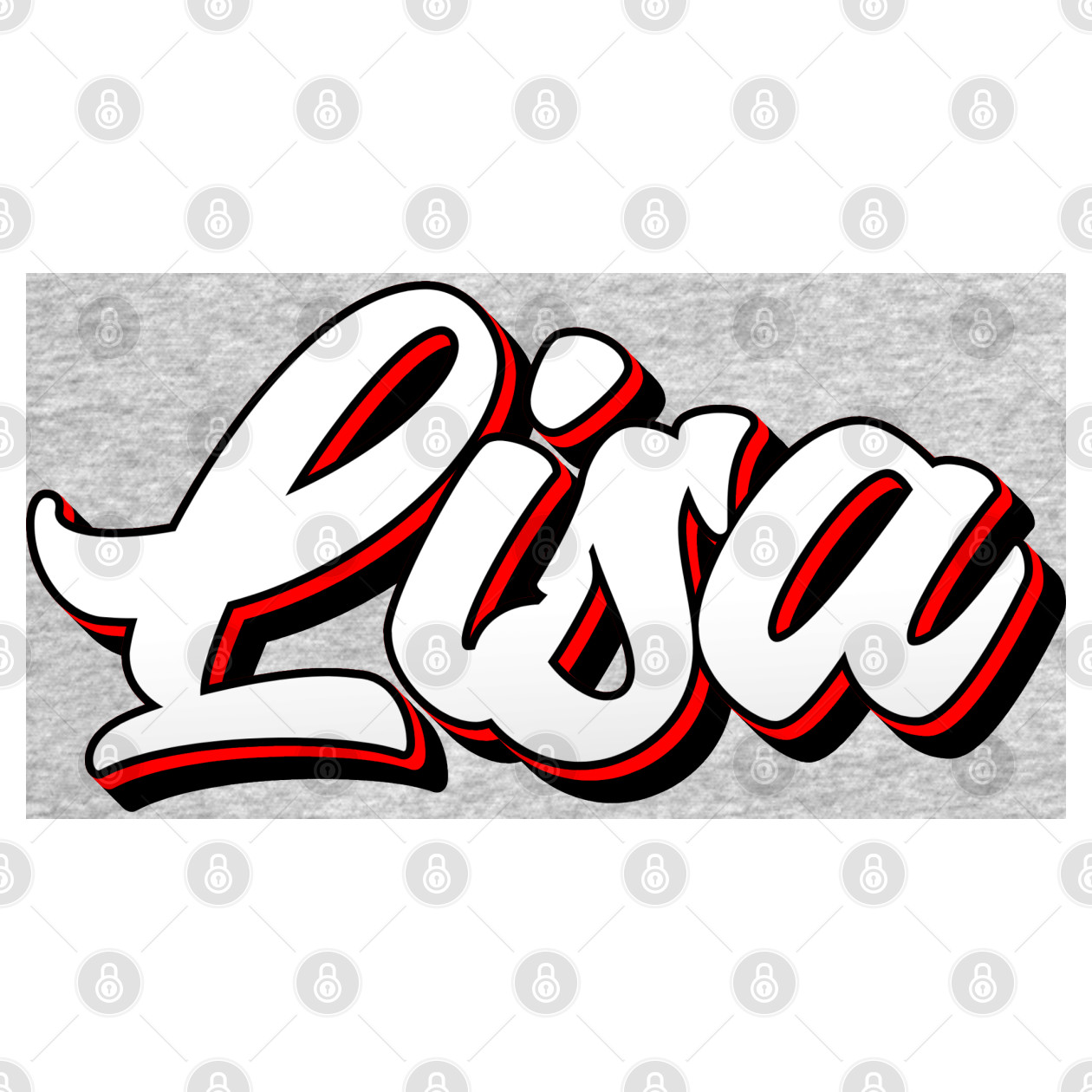 Lisa name - cool 70s retro font - Lisa Name Cool 70s Retro Font - T ...