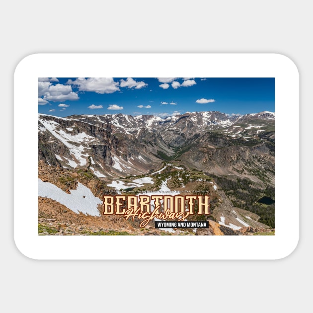 Beartooth Highway Wyoming and Montana - Beartooth Highway - Sticker ...