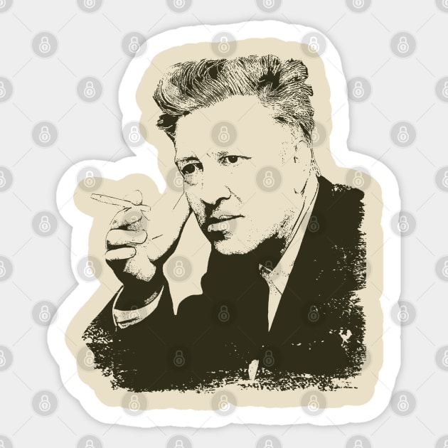 david lynch cool pose - David Lynch - Sticker | TeePublic