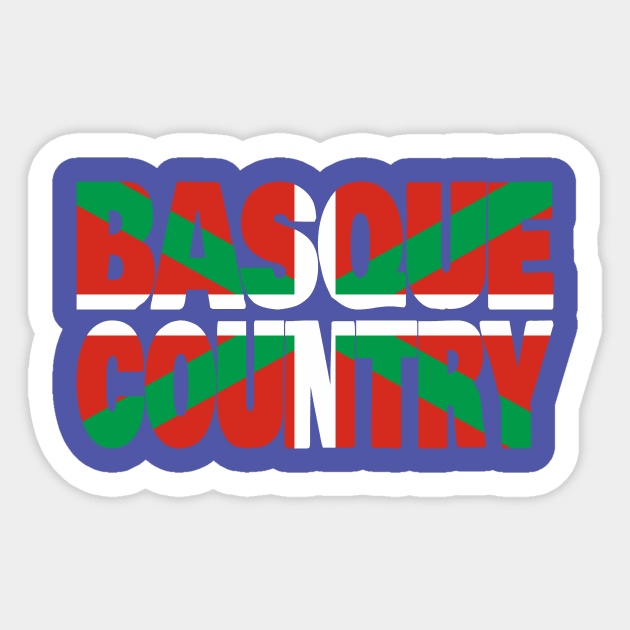Basque country flag stencil - Country - Sticker | TeePublic