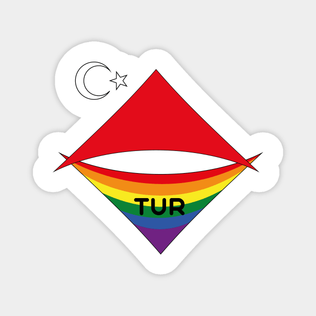 Turkey pride flag - Pride - Magnet | TeePublic