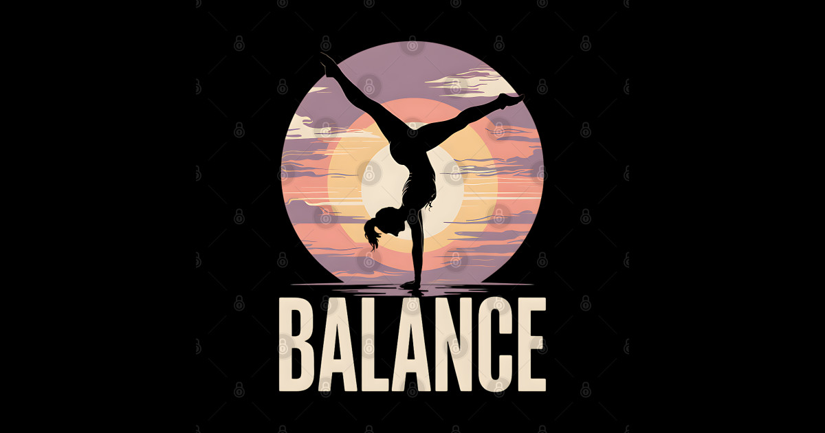 Balance Handstand – Yoga Pose Sunset Silhouette - Gymnastics Handstand ...