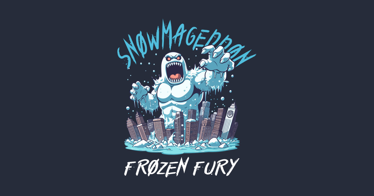 Snowmageddon Frozen Fury - Abominable - T-Shirt | TeePublic