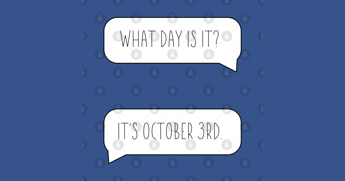 It’s October 3rd Funny Quote Bubbles - Mean Girls - Long Sleeve T-Shirt ...