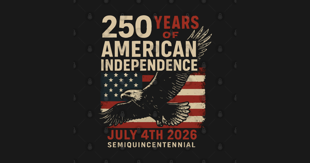 250 Years of American Independence Day 2026 USA Eagle 4th Of July - 250 ...