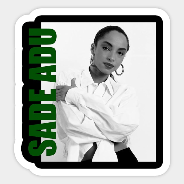 Sade Adu // Retro Aesthetic Fan Art // 80s - Sade Adu - Sticker | TeePublic