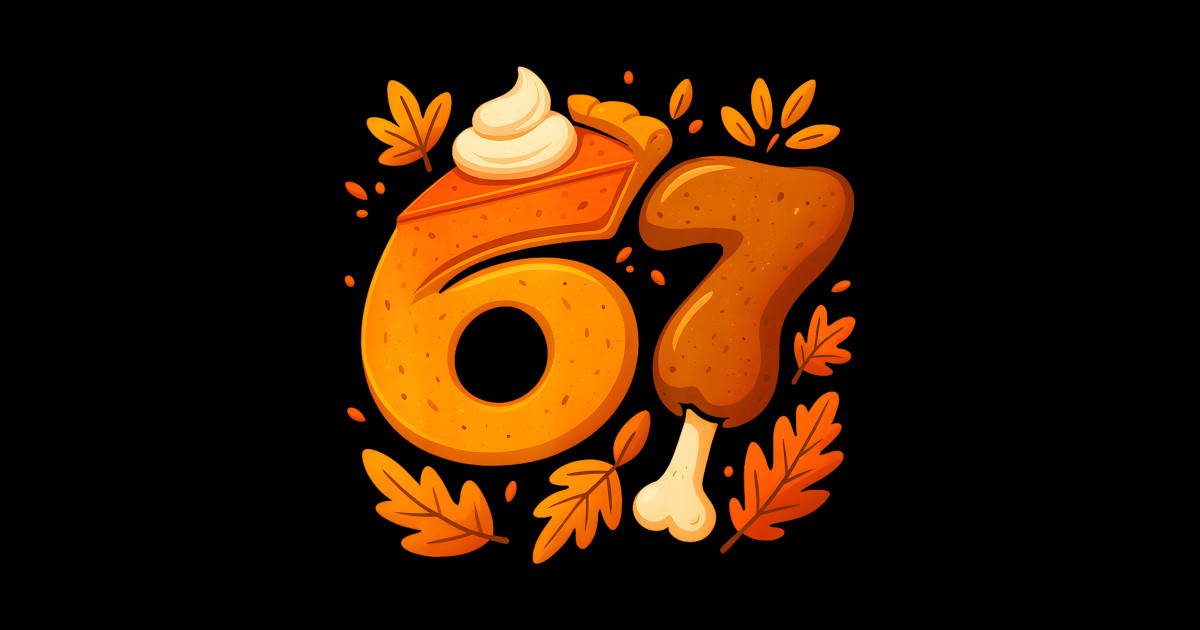 6 7 Six Seven Thanksgiving Gen Z Alpha Slang - Thanksgiving Meme Slang ...