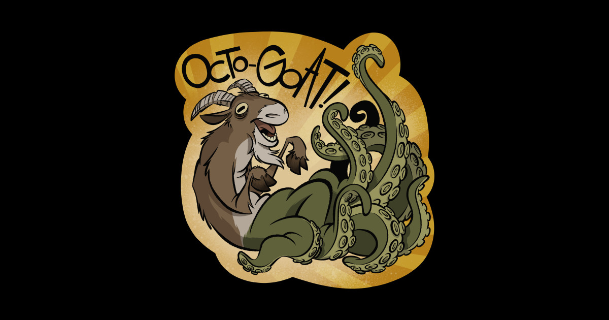 OctoGoat! - Octopus - Sticker | TeePublic