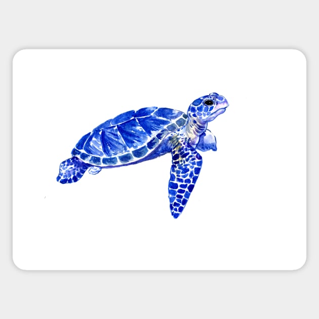 BLUE SEA TURTLE - Turtle - Sticker | TeePublic